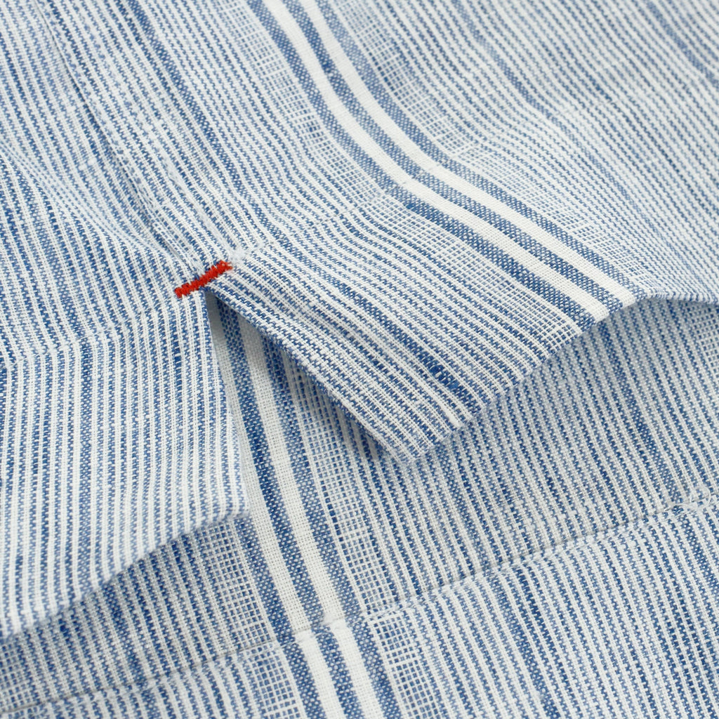 Orlebar Brown Patrick Stripe Iris Linen Shirt 264601 – Stuarts London
