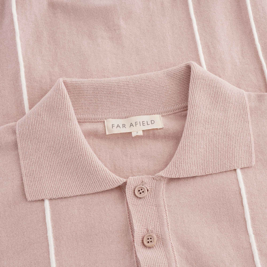 Alfaro Short Sleeve Polo - Rose Dust – Stuarts London