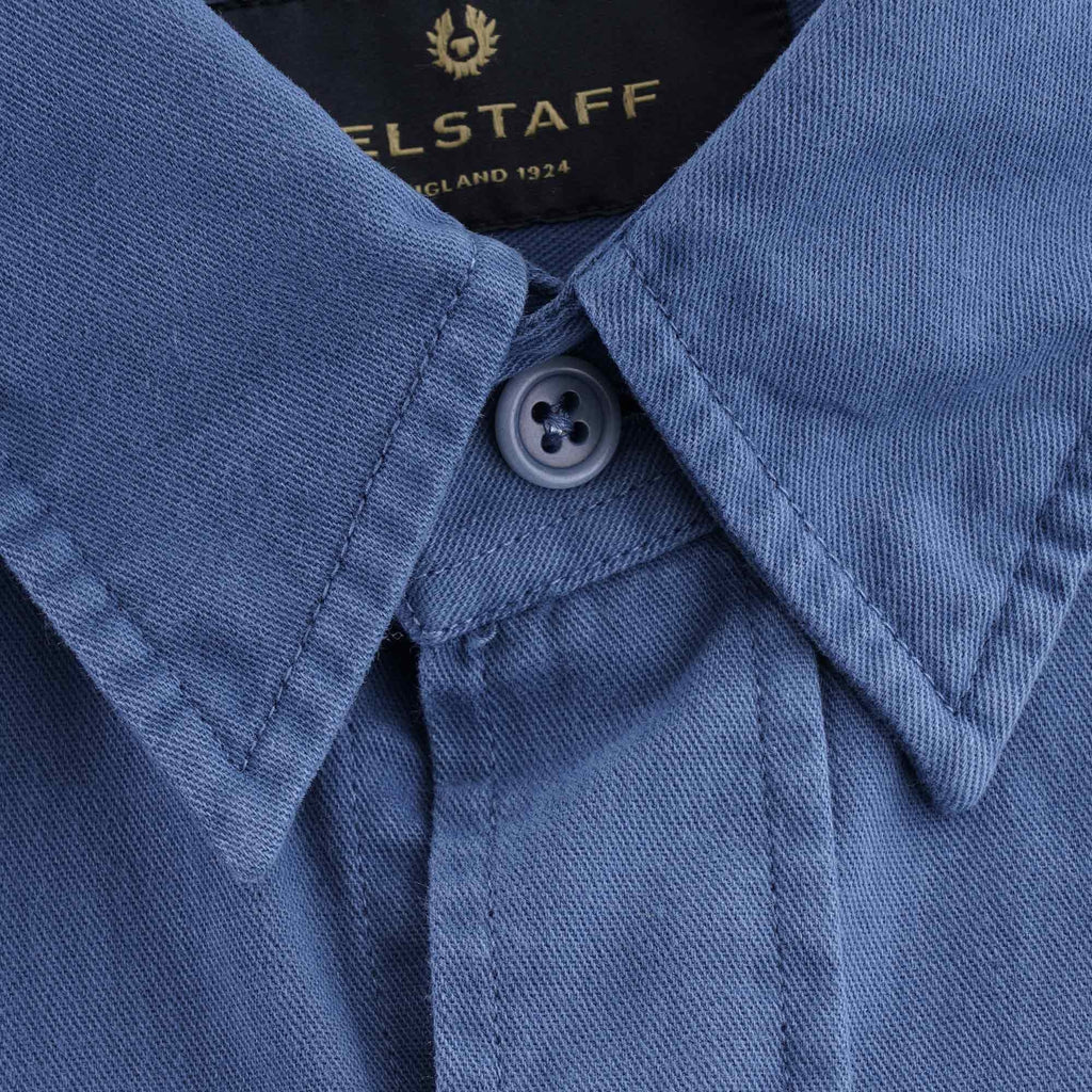Belstaff Pitch Twill Shirt - Racing Blue – Stuarts London
