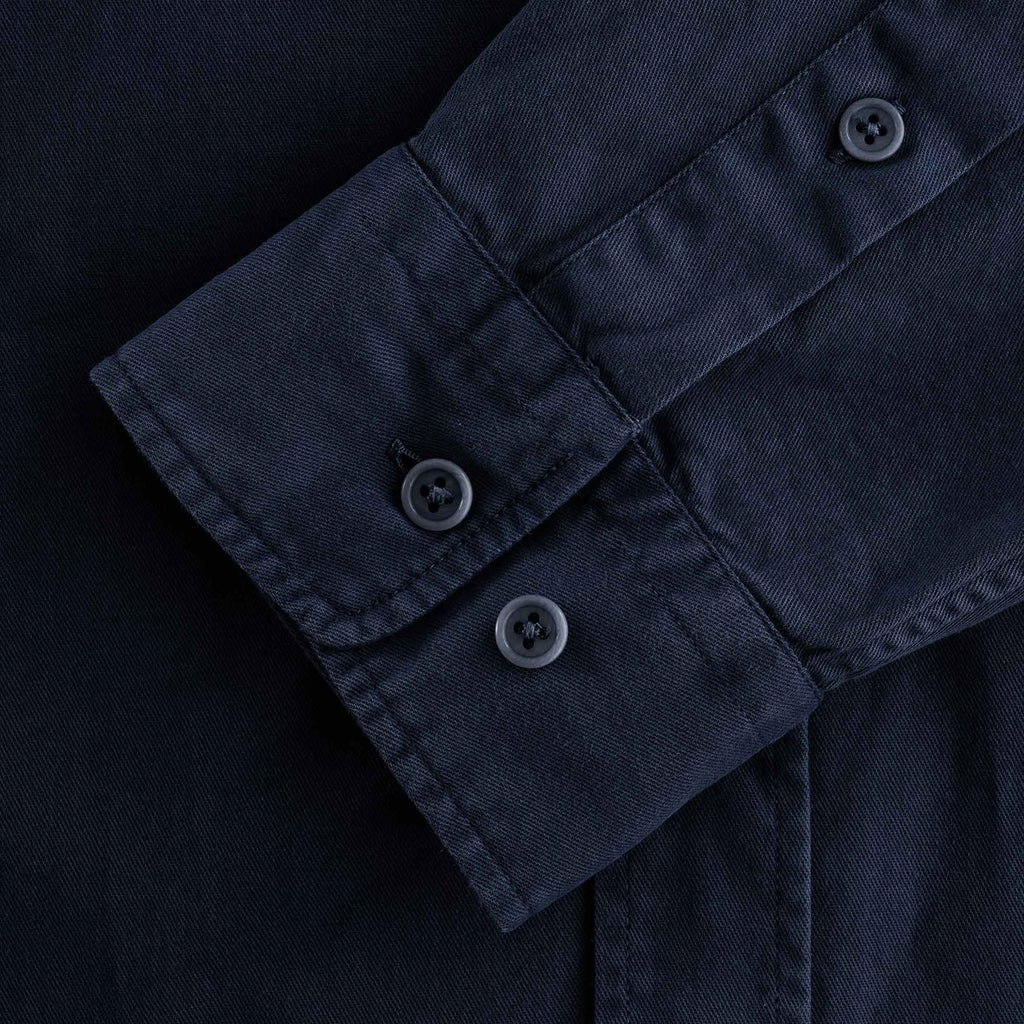 Pitch Twill Shirt - Deep Navy – Stuarts London