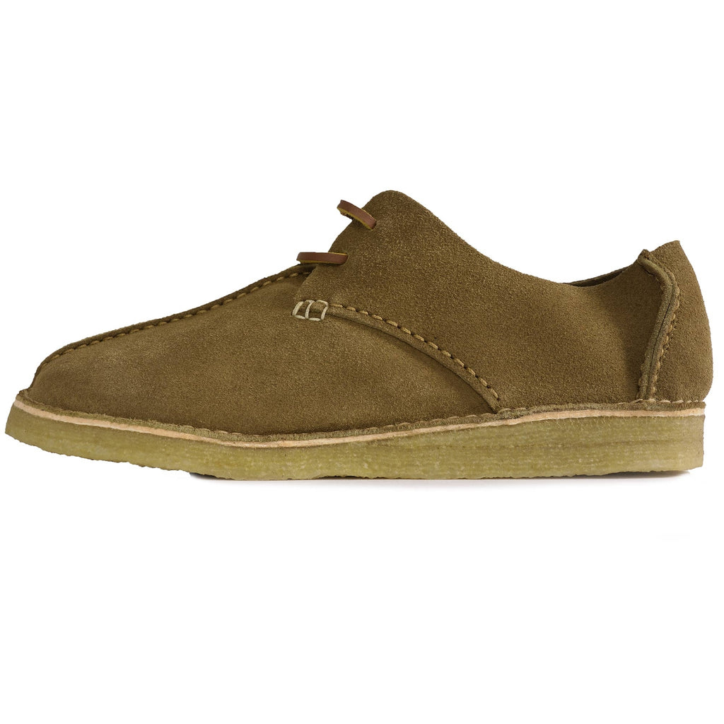 Yogi Caden Centre Seam Suede Shoes - Moss Green – Stuarts London