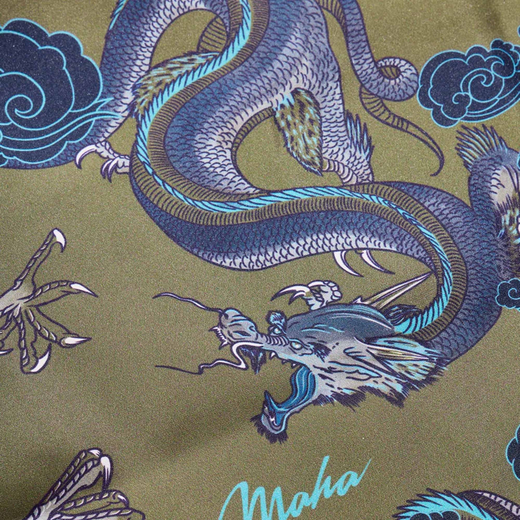 Thai Cloud Dragon Swimshorts - Olive – Stuarts London