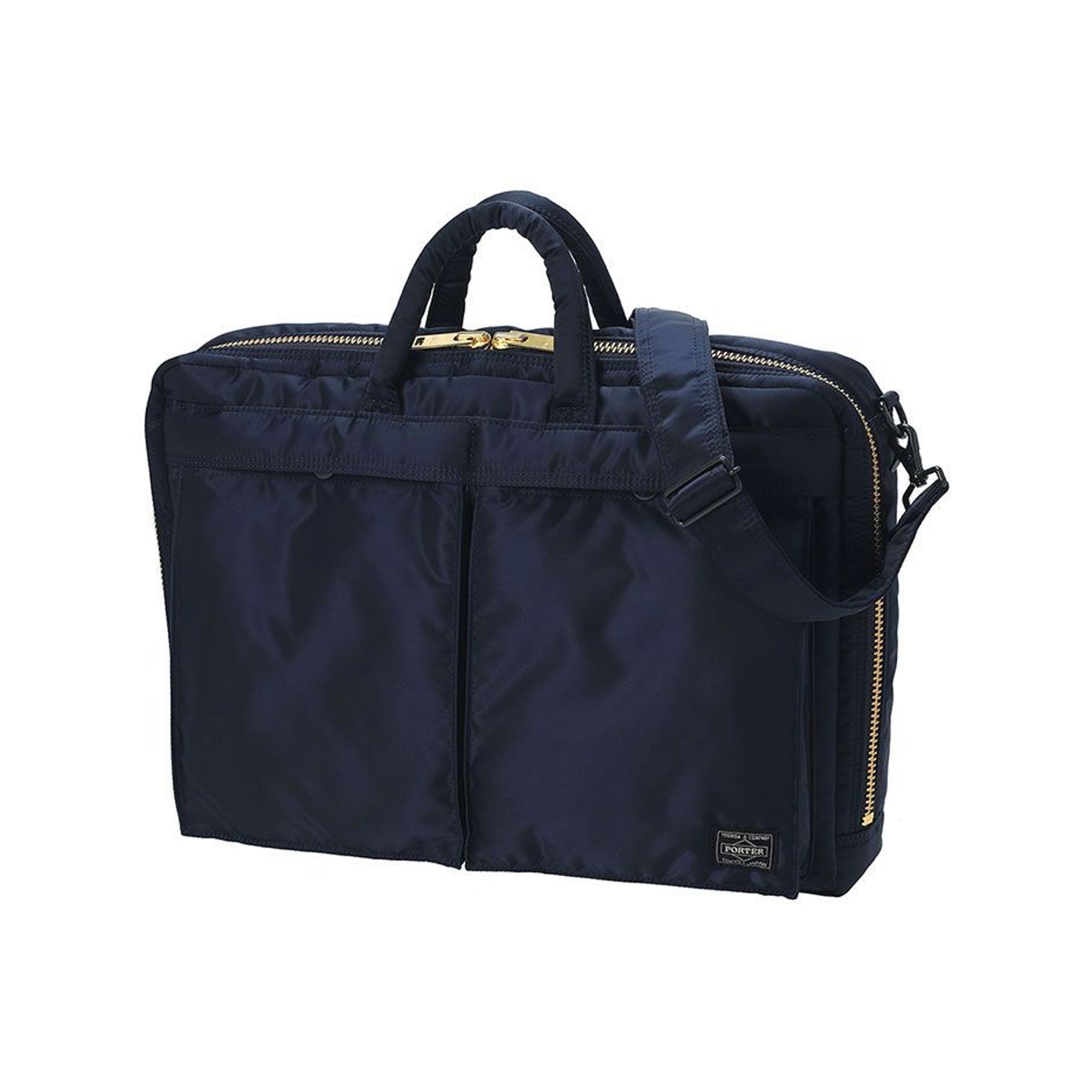 Porter-Yoshida & Co. Tanker 2 Way Briefcase - Iron Blue – Stuarts London