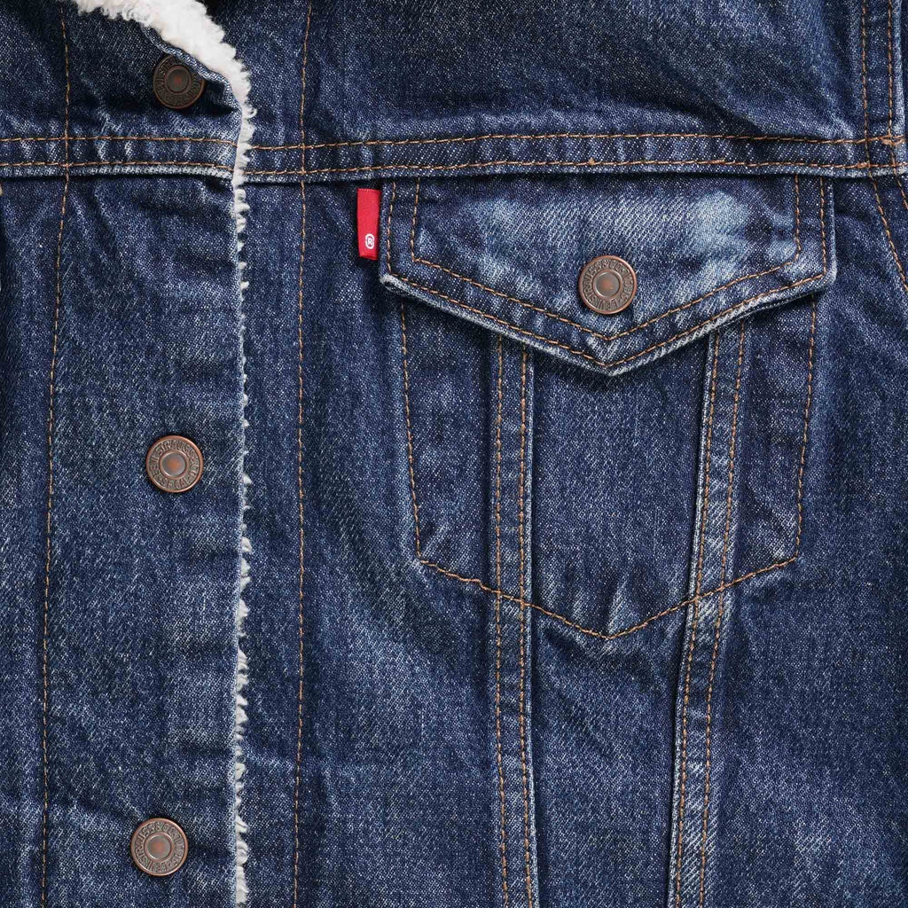Levi's® Womens Original Sherpa Trucker Jacket - That New Blue – Stuarts ...