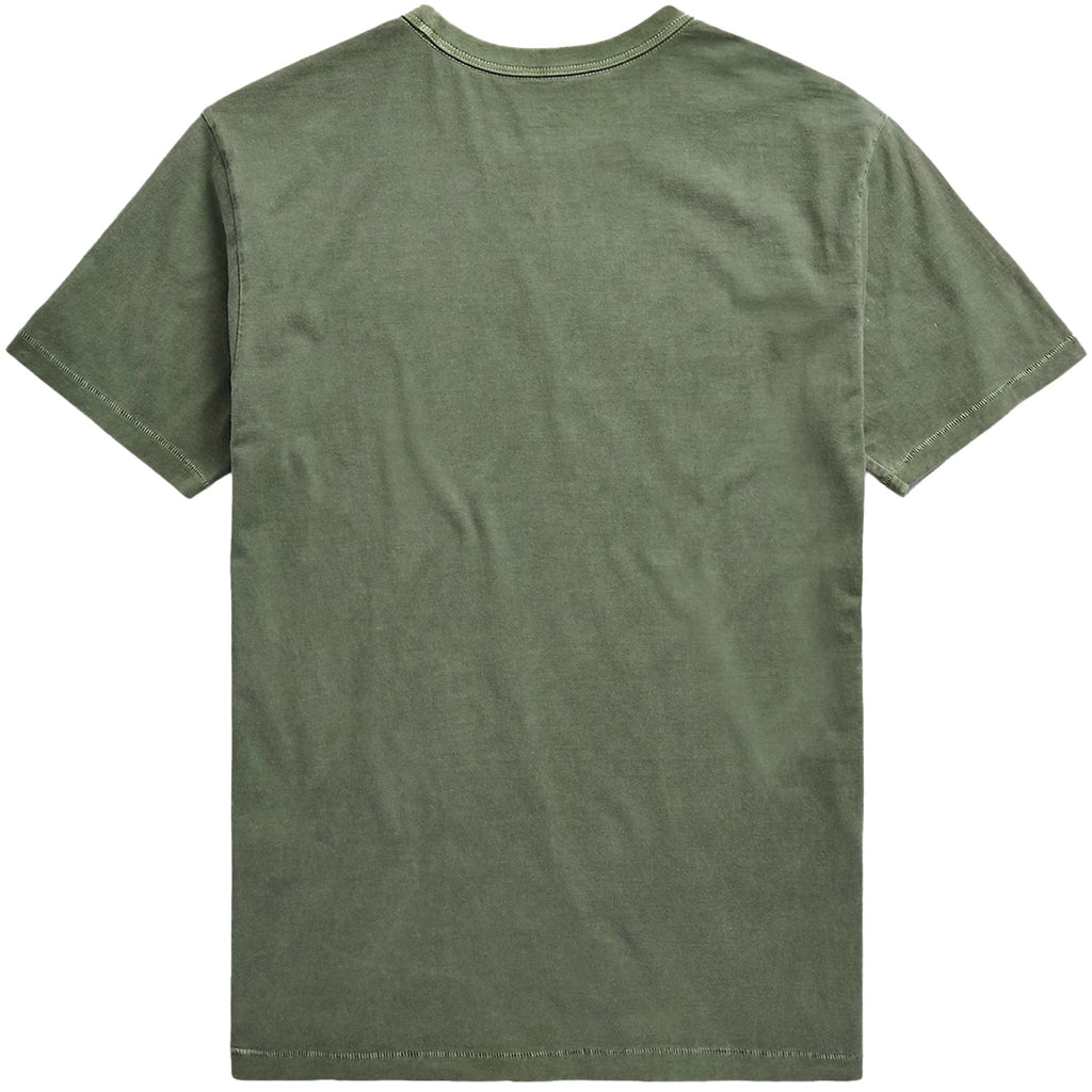 RRL by Ralph Lauren Garment-Dyed Crewneck T-Shirt - Green – Stuarts London