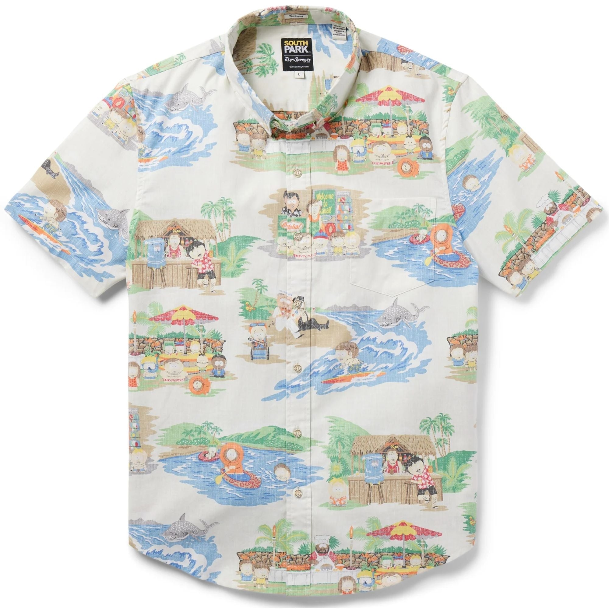 South Park: Mahalo Rewards Shirt - White – Stuarts London