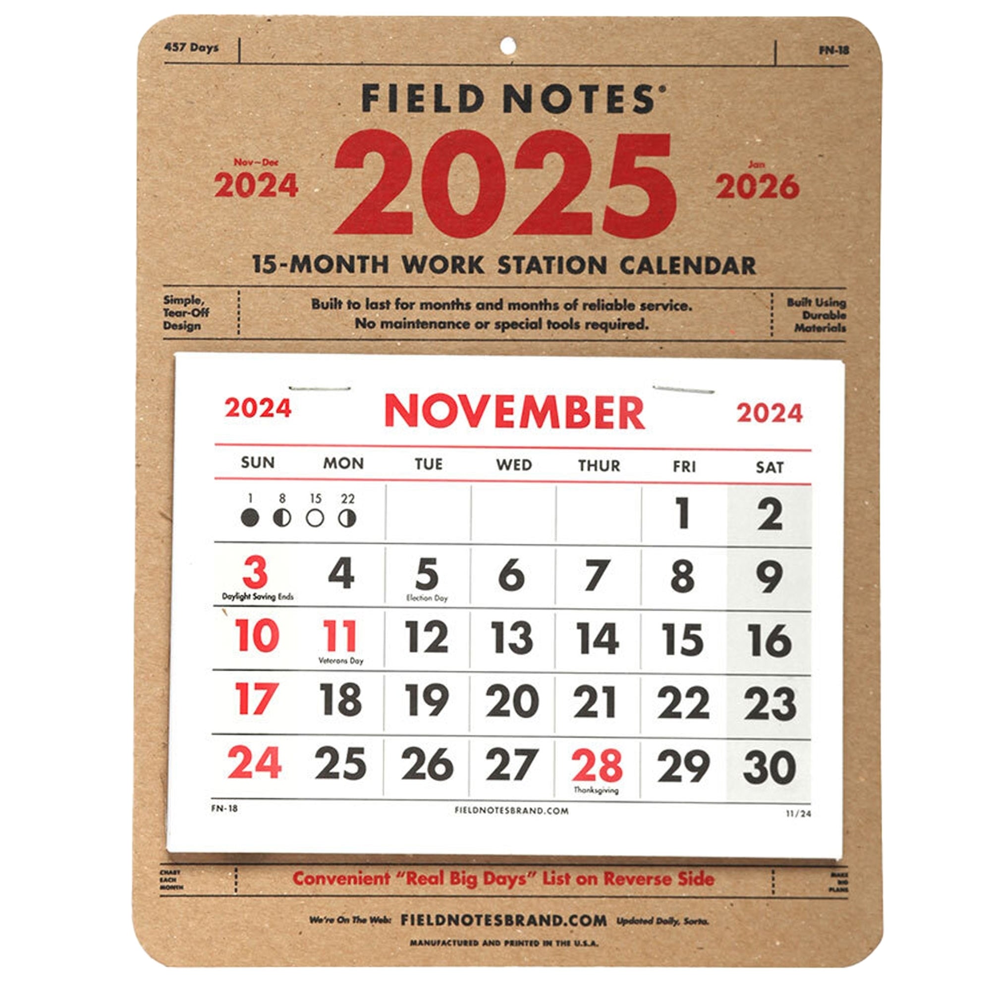 Field Notes 15 Month Calendar – Stuarts London