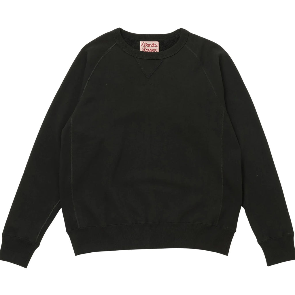 Wonder Looper Pullover Crewneck Super Looper French Terry - Sumi Black ...