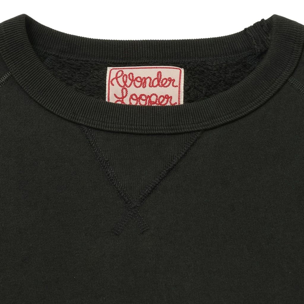 Wonder Looper Pullover Crewneck Super Looper French Terry - Sumi Black ...