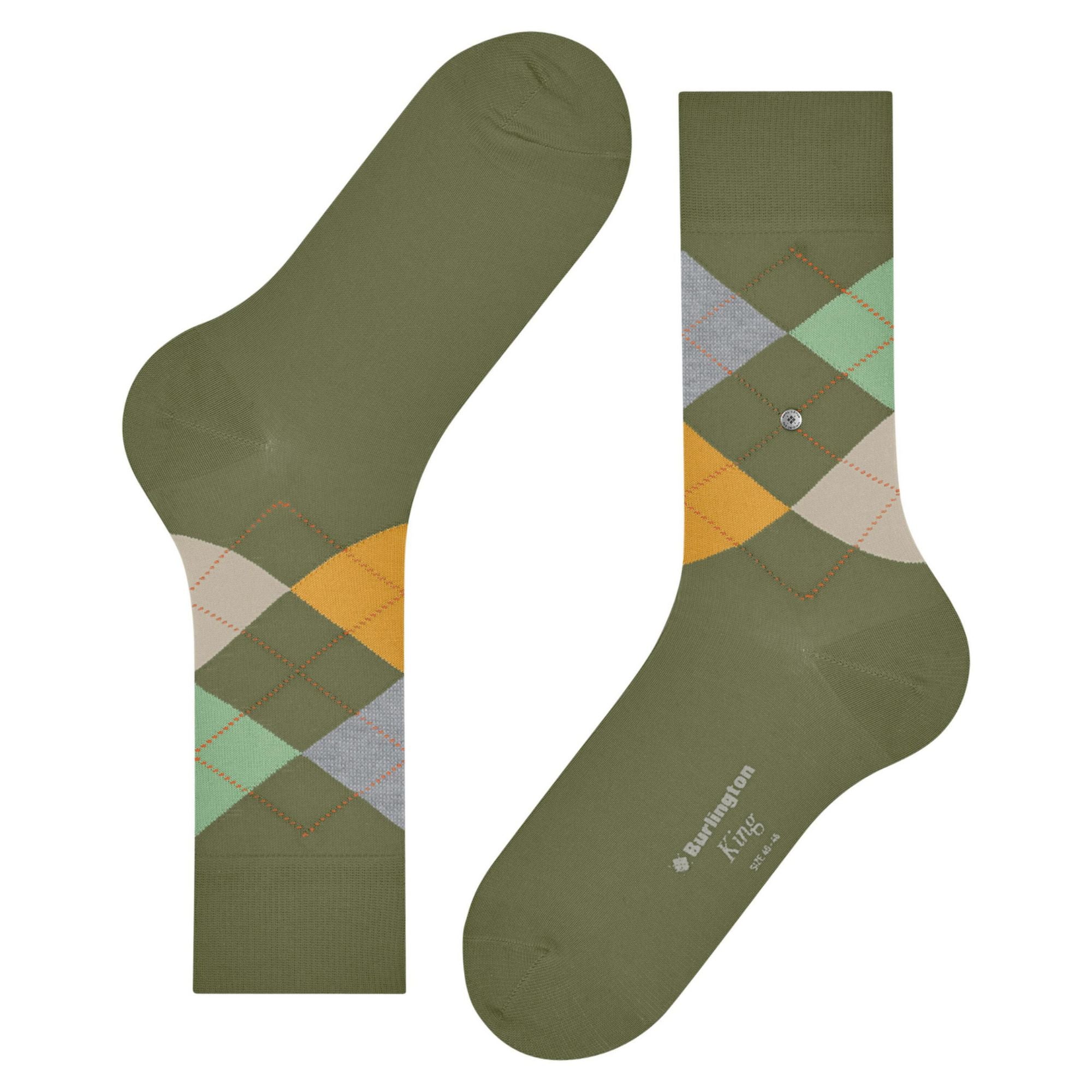 Burlington Socks King Socks - Green 21290-7473 – Stuarts London